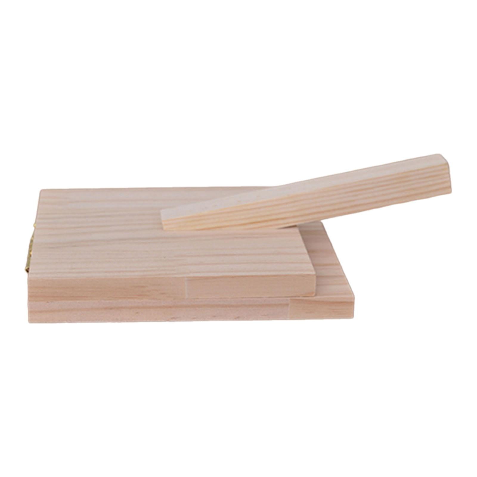 DOMELAY Dumpling Press Tool Homemade Wood Tortilla Press for Cooking ...