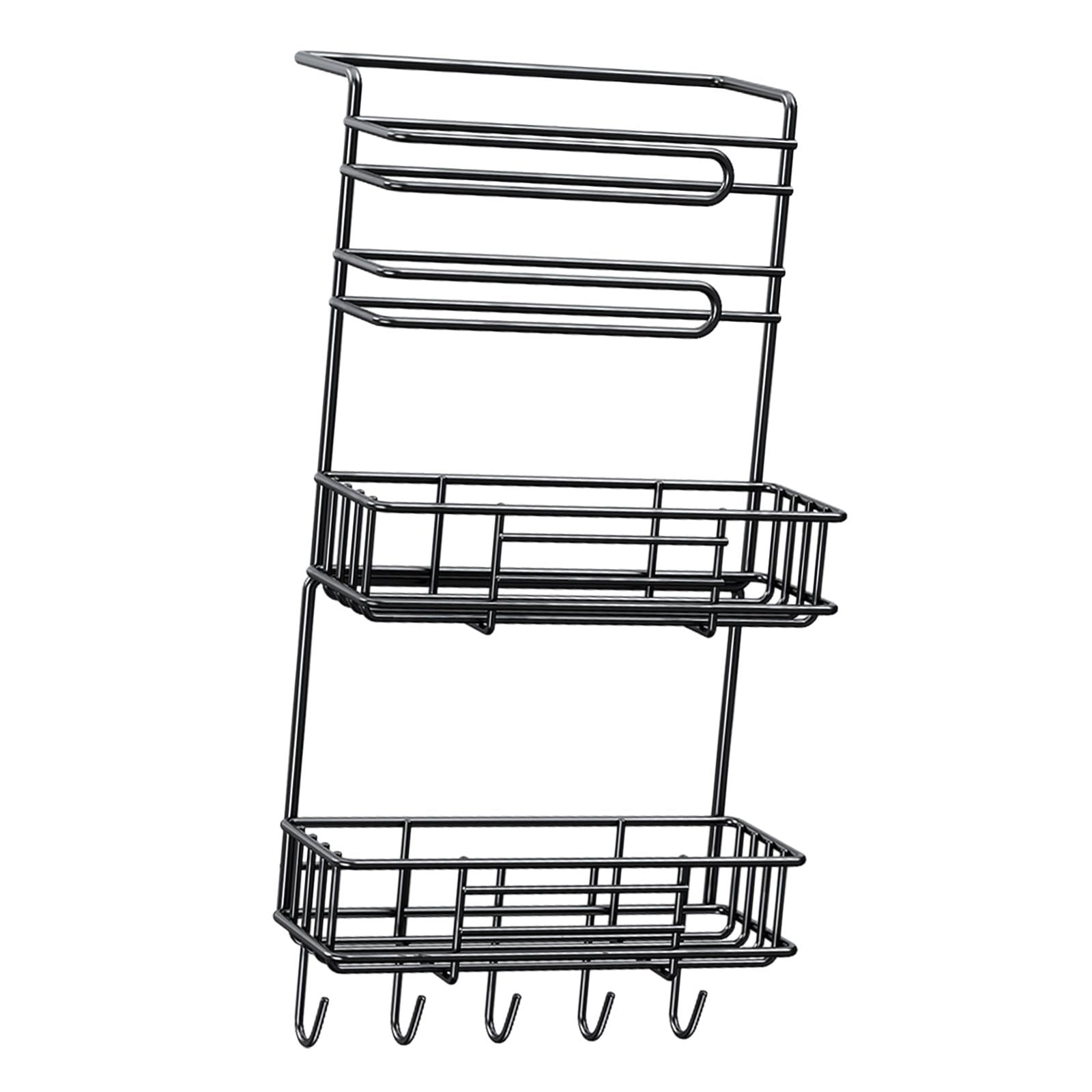 DOMELAY Fridge Side Rack over The Door Pantry Rack Spice Storage Rack ...