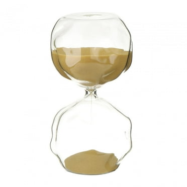 Large 3 Minutes and 25 Seconds Hourglass with Brushed Bronze Metal ...
