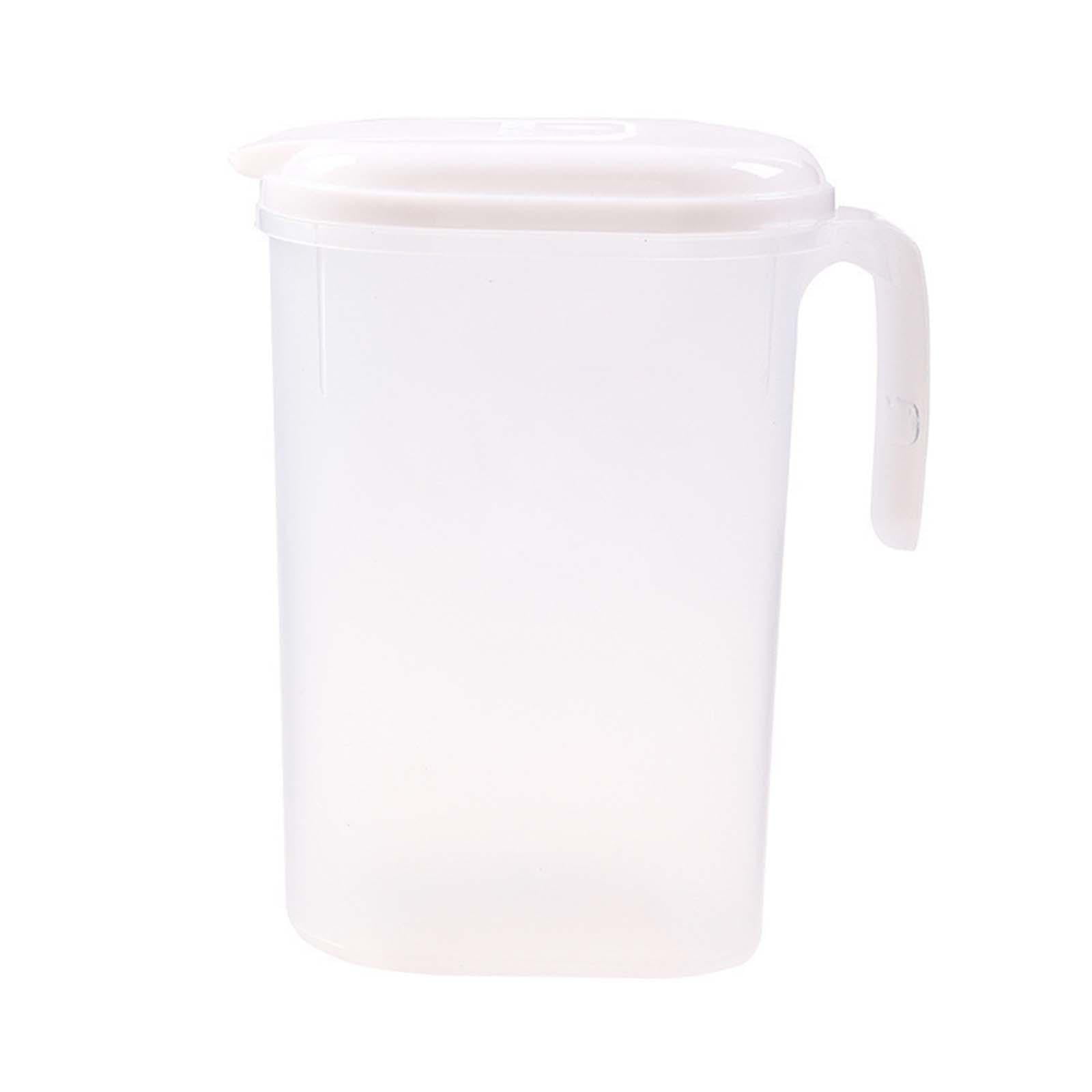 DOMELAY Jug with Lid Jug Unbreakable Drink Jar with Lid and Handle ...
