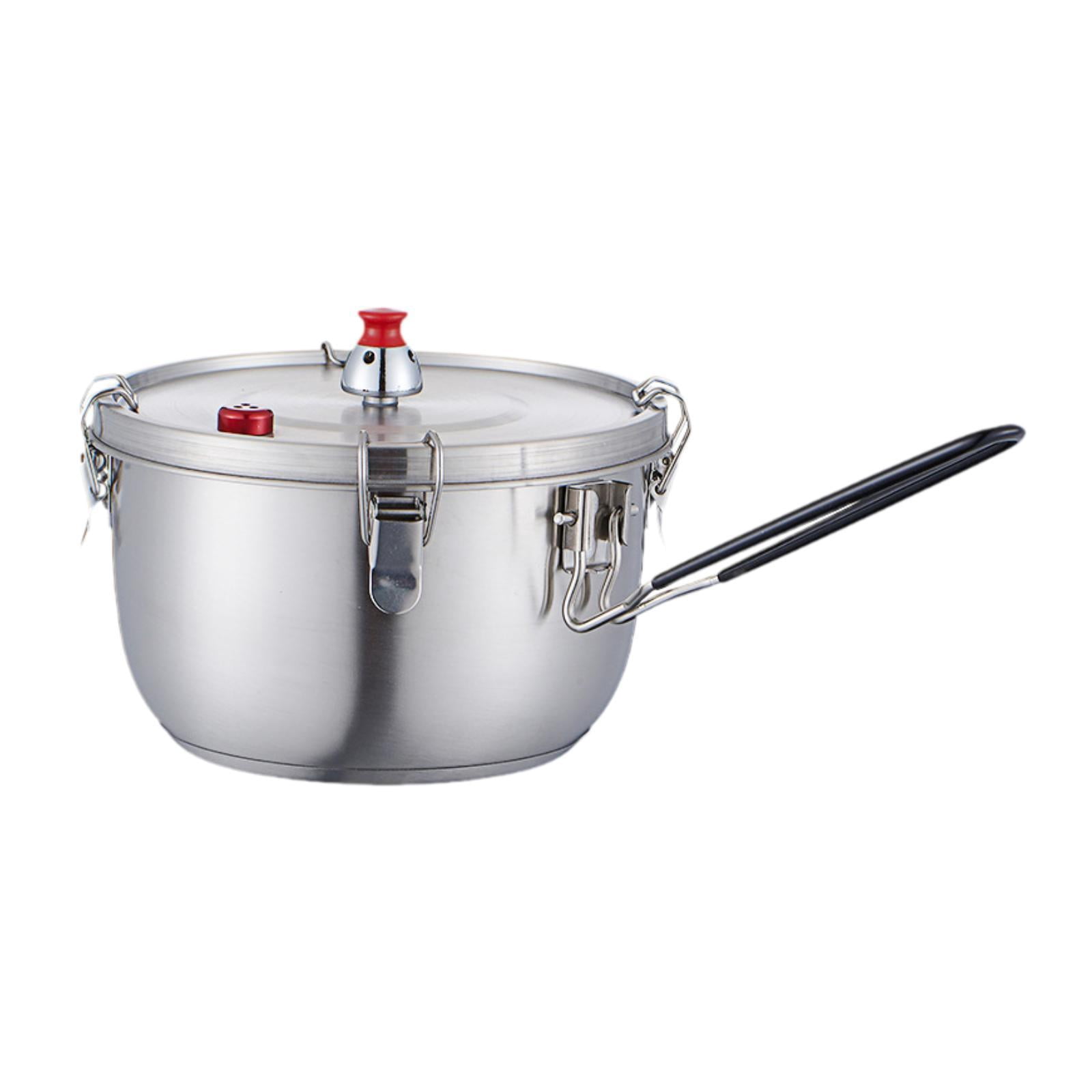 DOMELAY Stainless Steel Pressure Cook Micro Pressure Pan for Outdoor ...