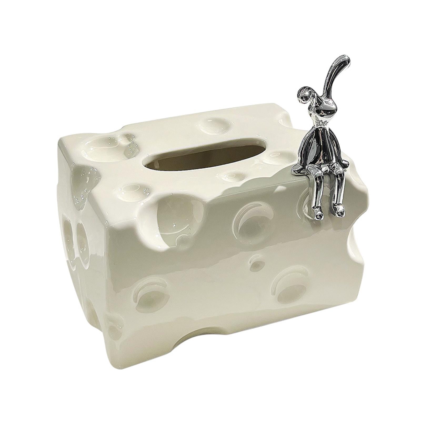 DOMELAY Tissue Box Ceramic Modern Facial Tissue Holder for Bedroom ...