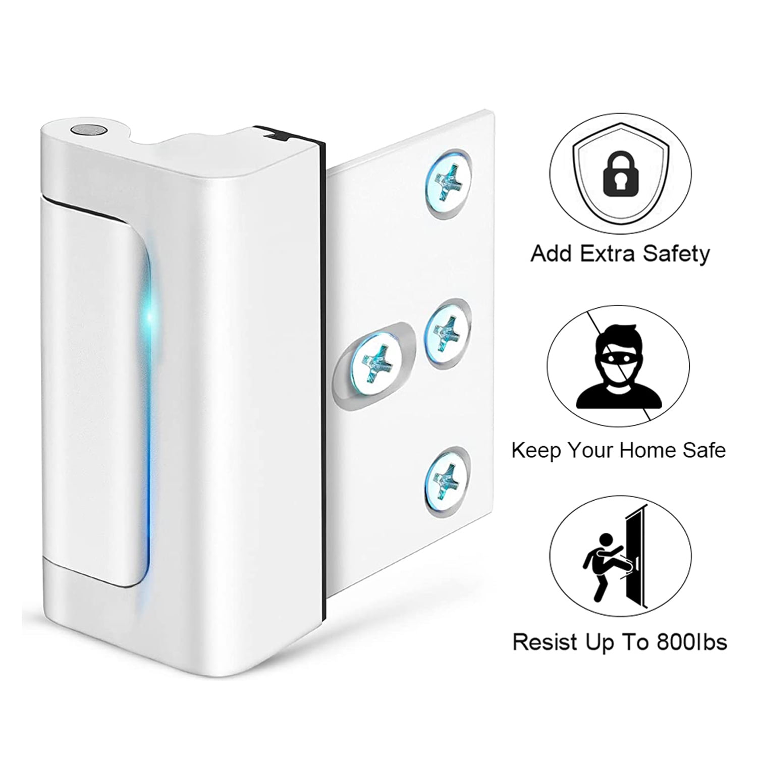 DOMETOUR Home Security Door Lock with 8 Screws, Childproof Door ...