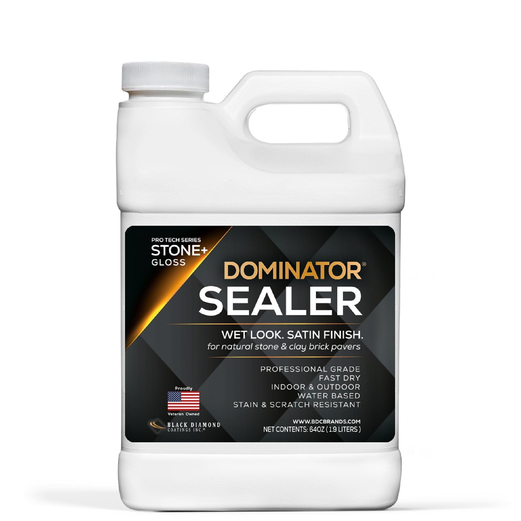 DOMINATOR STONE+ GLOSS - Wet Look Satin Finish Stone Sealer and Clay ...