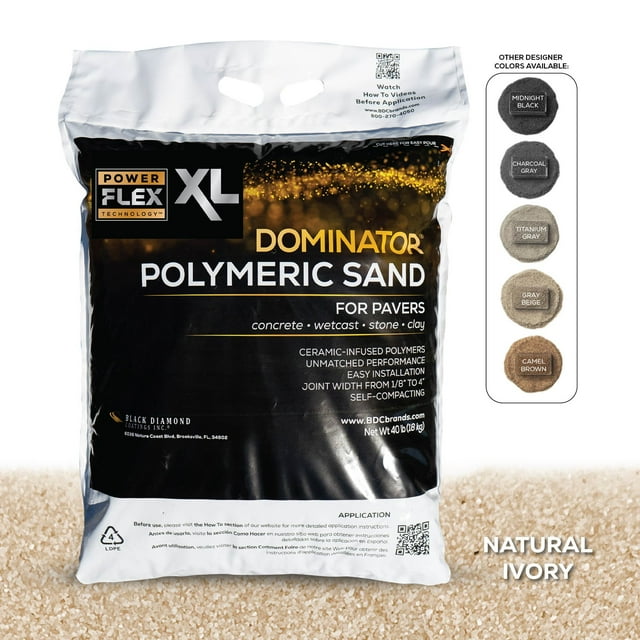 DOMINATOR XL 40 Lb. Natural Ivory Polymeric Sand, Premium, High ...