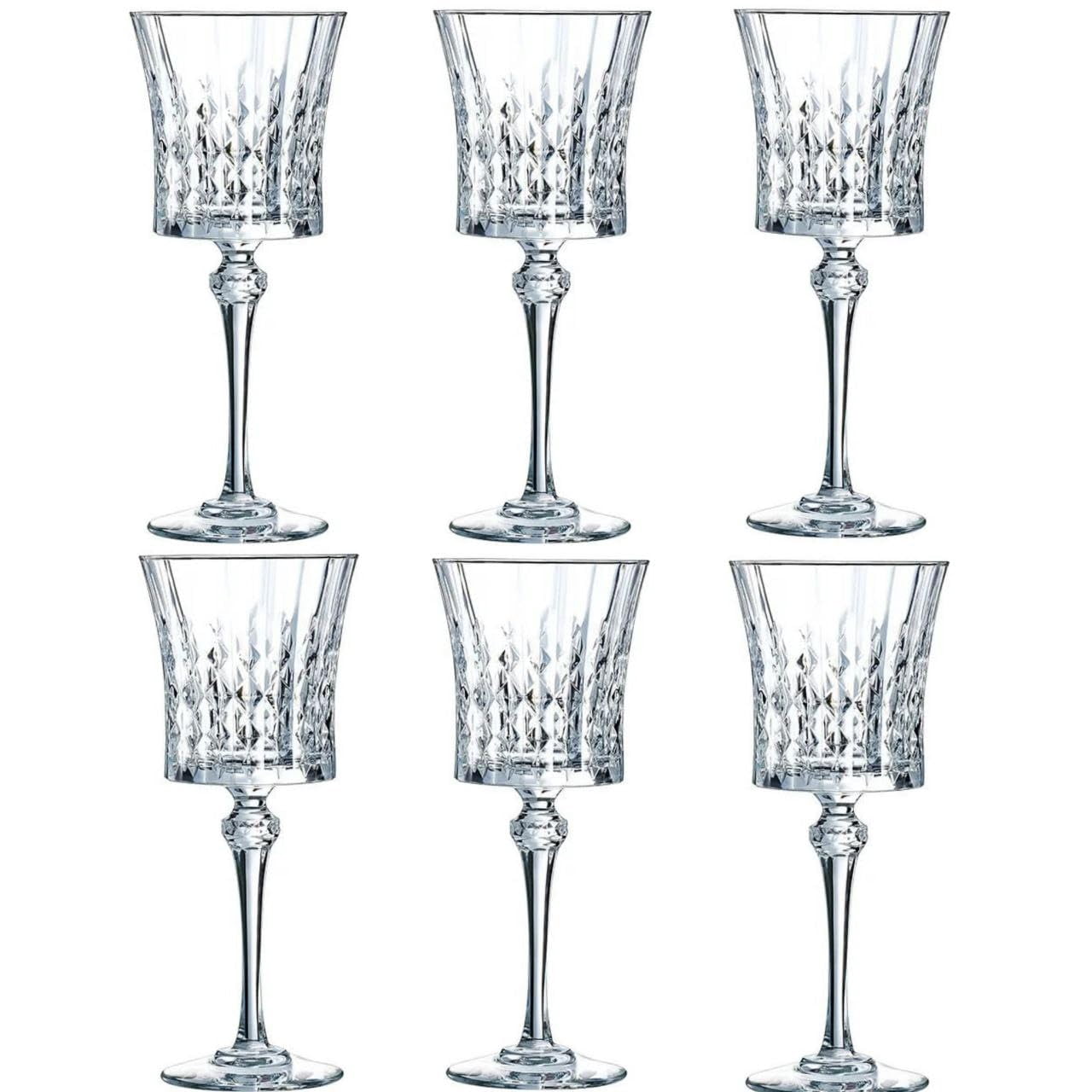 DOMINGO HUB Stylish Curve Wine Glass Red White Wine Glass 190 ML Set of ...