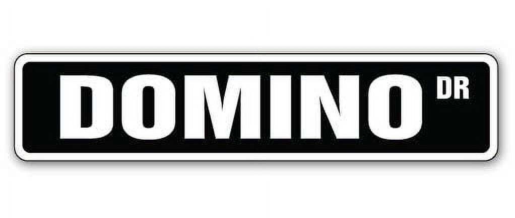 DOMINO Street Sign game boardgame board signs play | Indoor/Outdoor ...