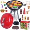 Hey! Play! BBQ Grill Toy Set - Pretend Play Kids Dinner Play Set ...