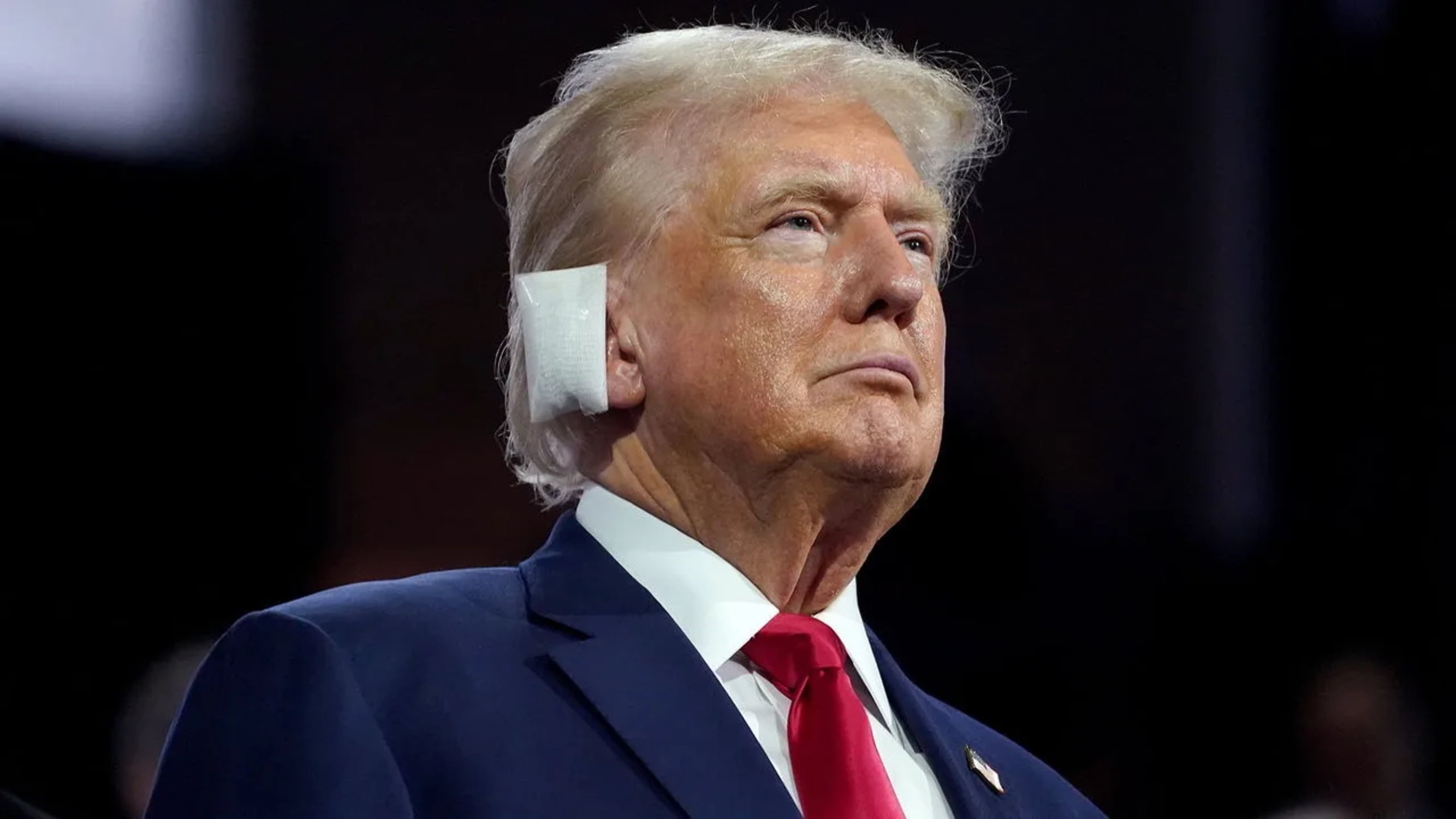 DONALD TRUMP RNC EAR 2024 GLOSSY POSTER PICTURE PHOTO PRINT BANNER ...