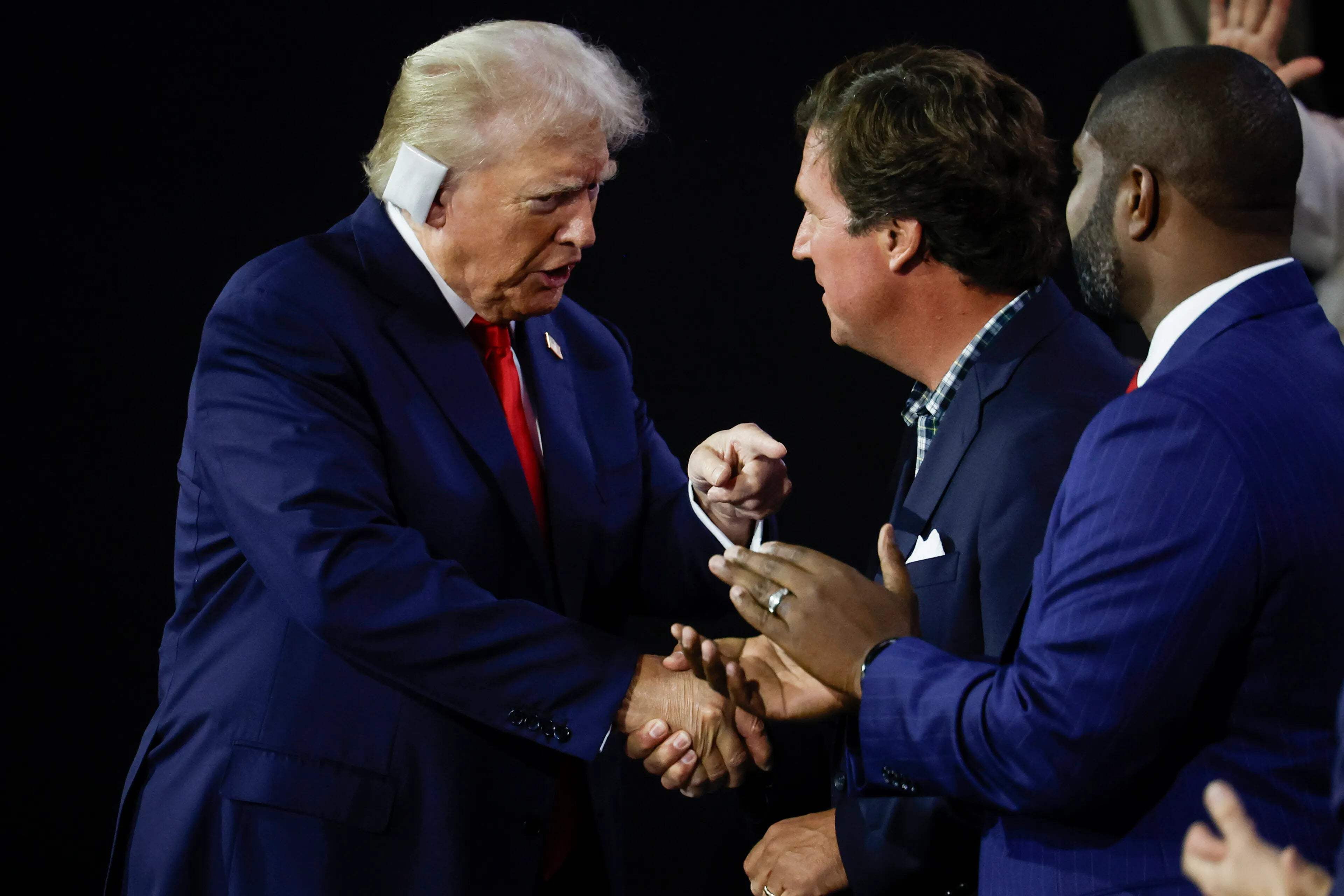 Donald Trump Tucker Carlson Rnc Glossy Poster Picture Photo Print ...