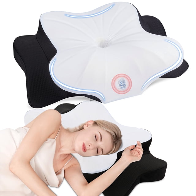 DONAMA Cervical Pillow, Orthopedic Neck Pain Relief, Memory Foam, Queen ...