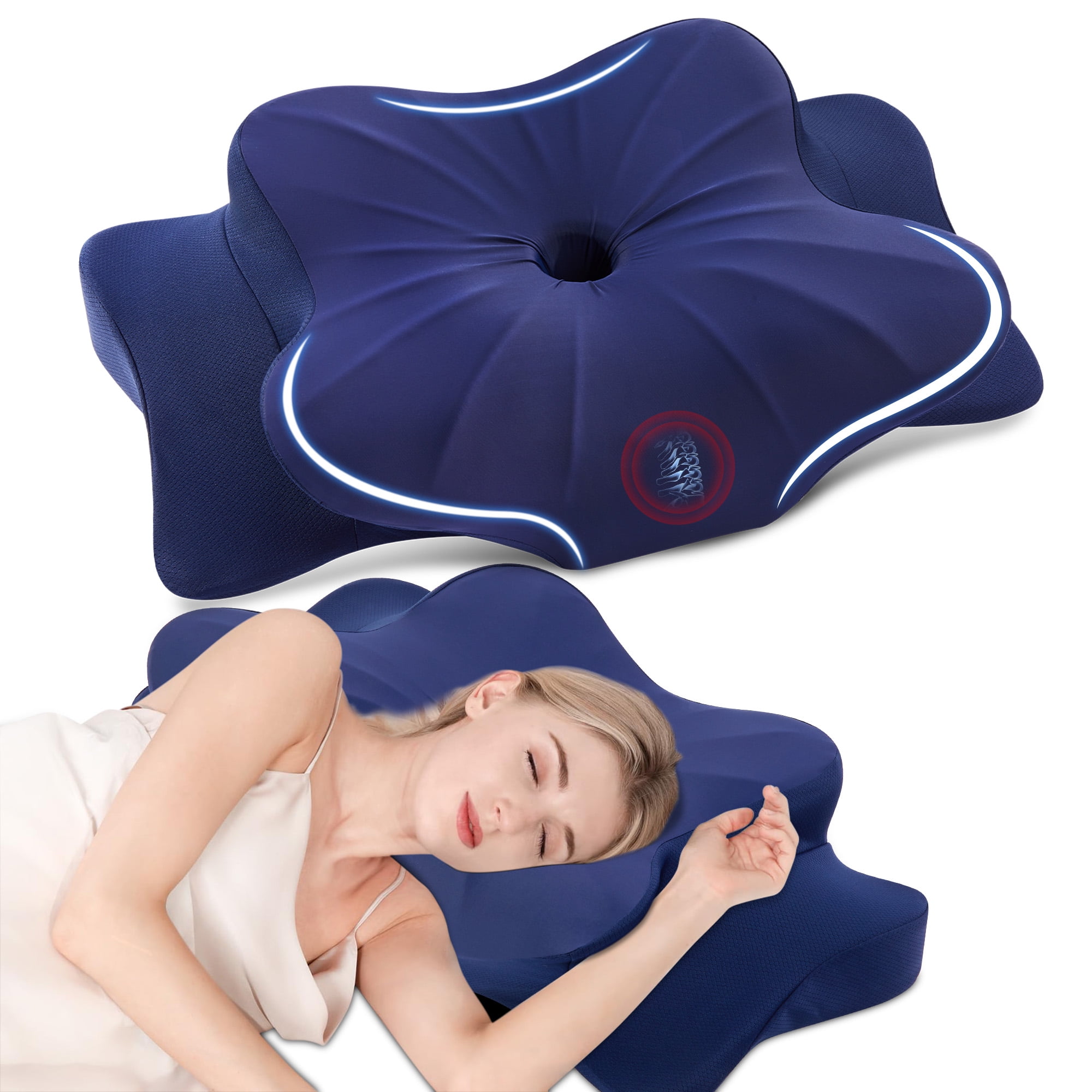 Free Shipping! DONAMA Cervical Pillow for Neck Pain Relief,Contour ...