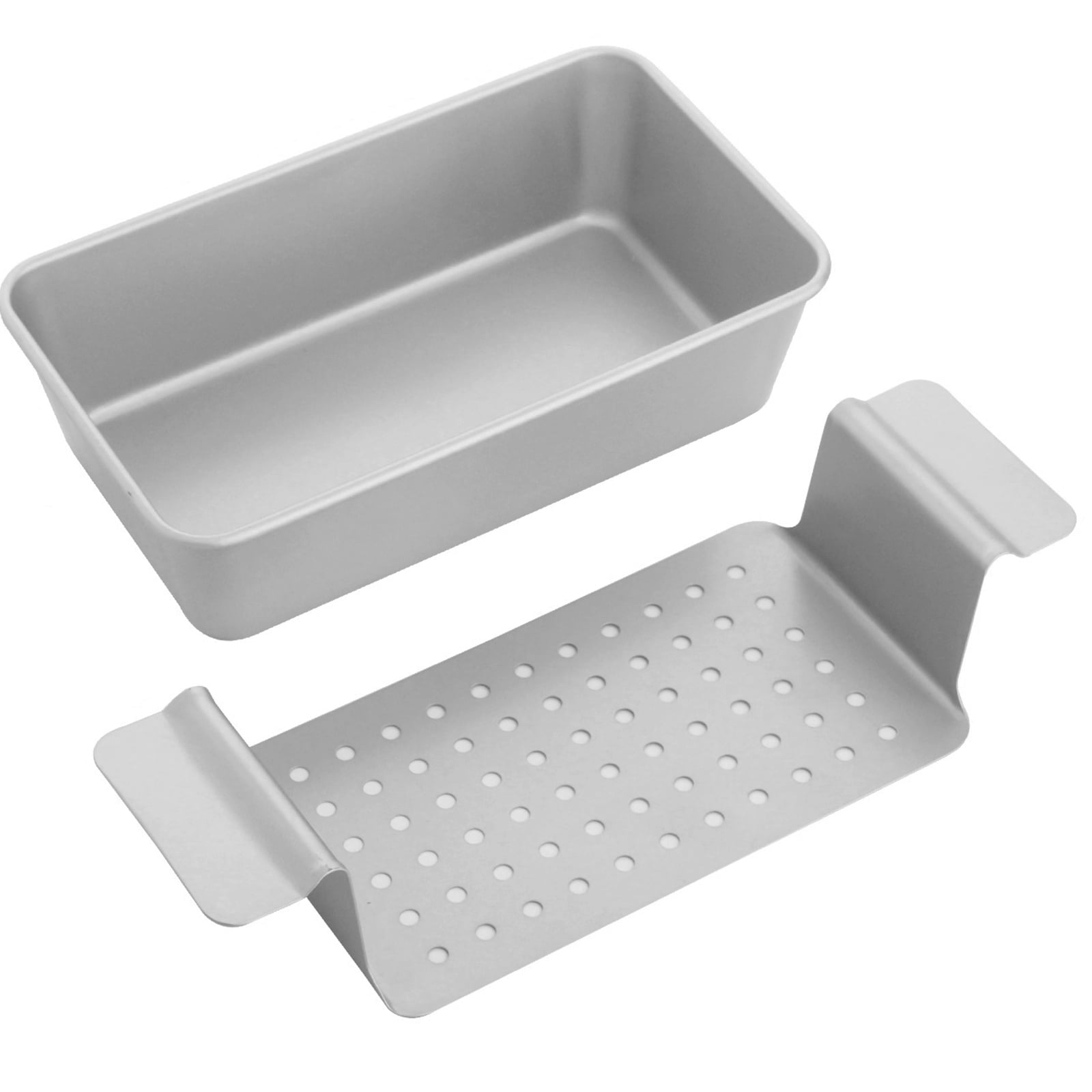 DONEPART Meatloaf Pan with Drain Tray, 9x5 Meat Loaf Pans for Baking ...