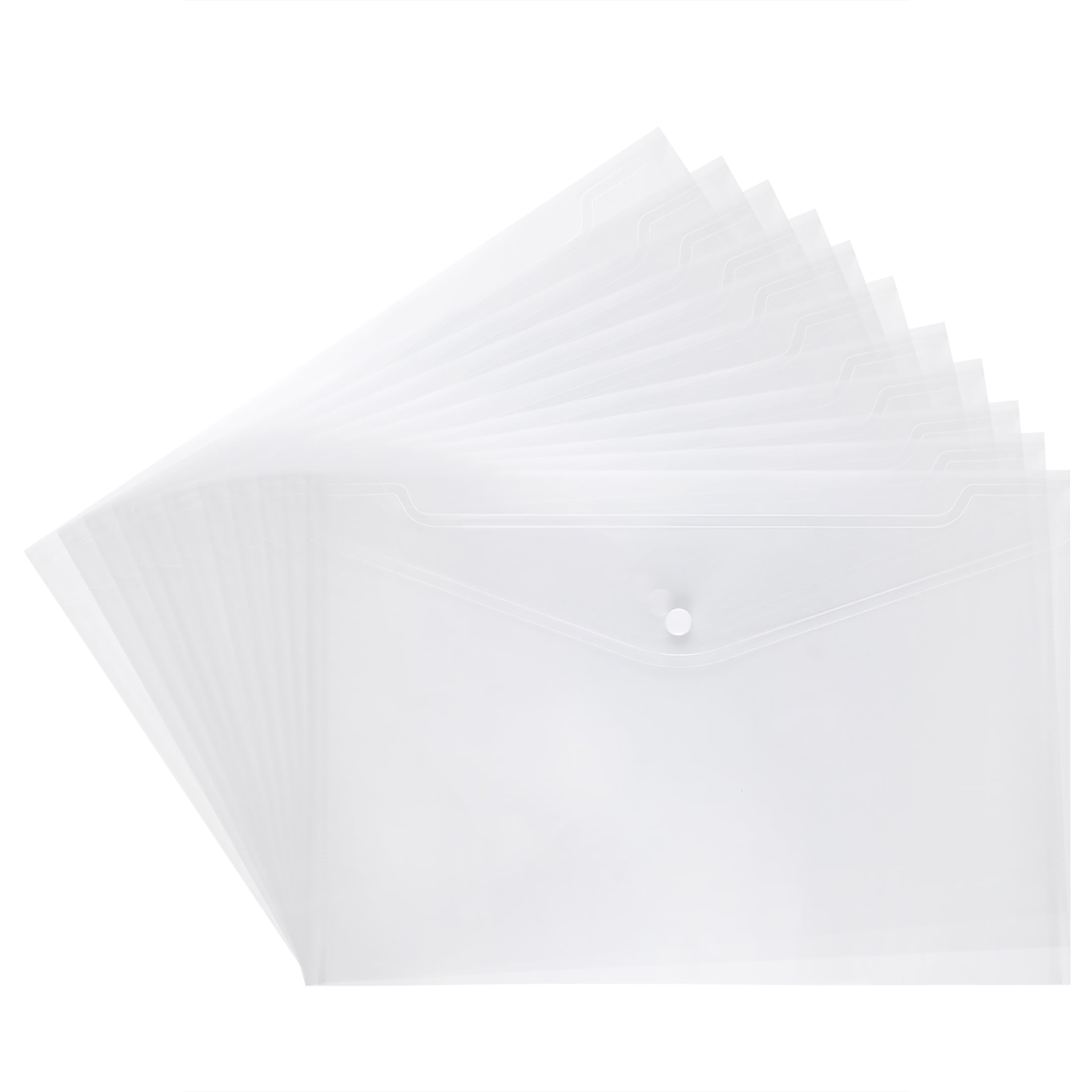 DONEWISH 36 Pack A4 Plastic Document Folder Clear Folder Plastic File ...