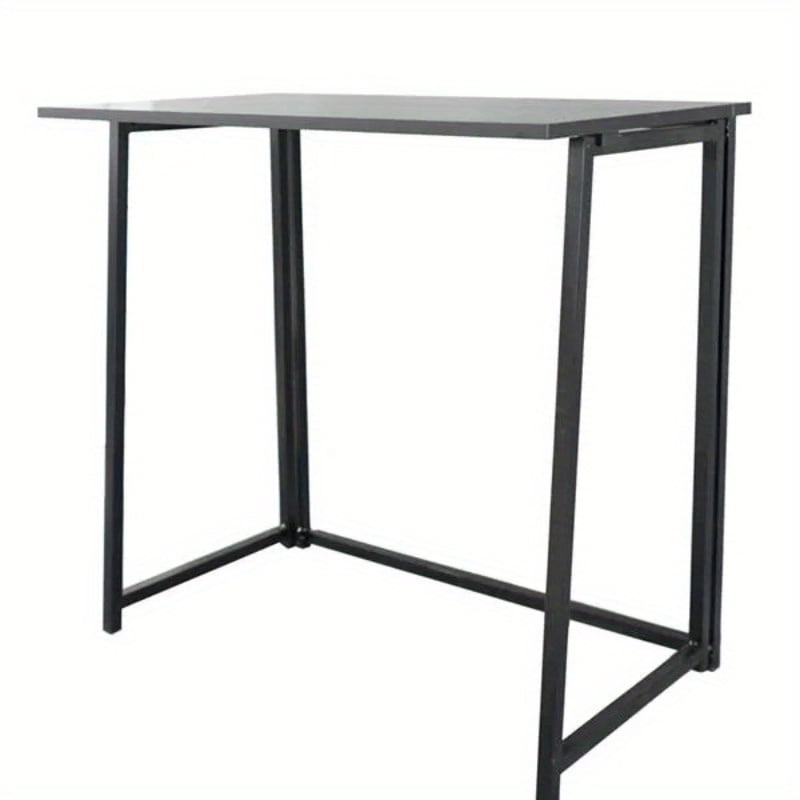 DONG WEI GONG Black Computer Desk - Sturdy P2 15mm Wood, Space-Saving ...