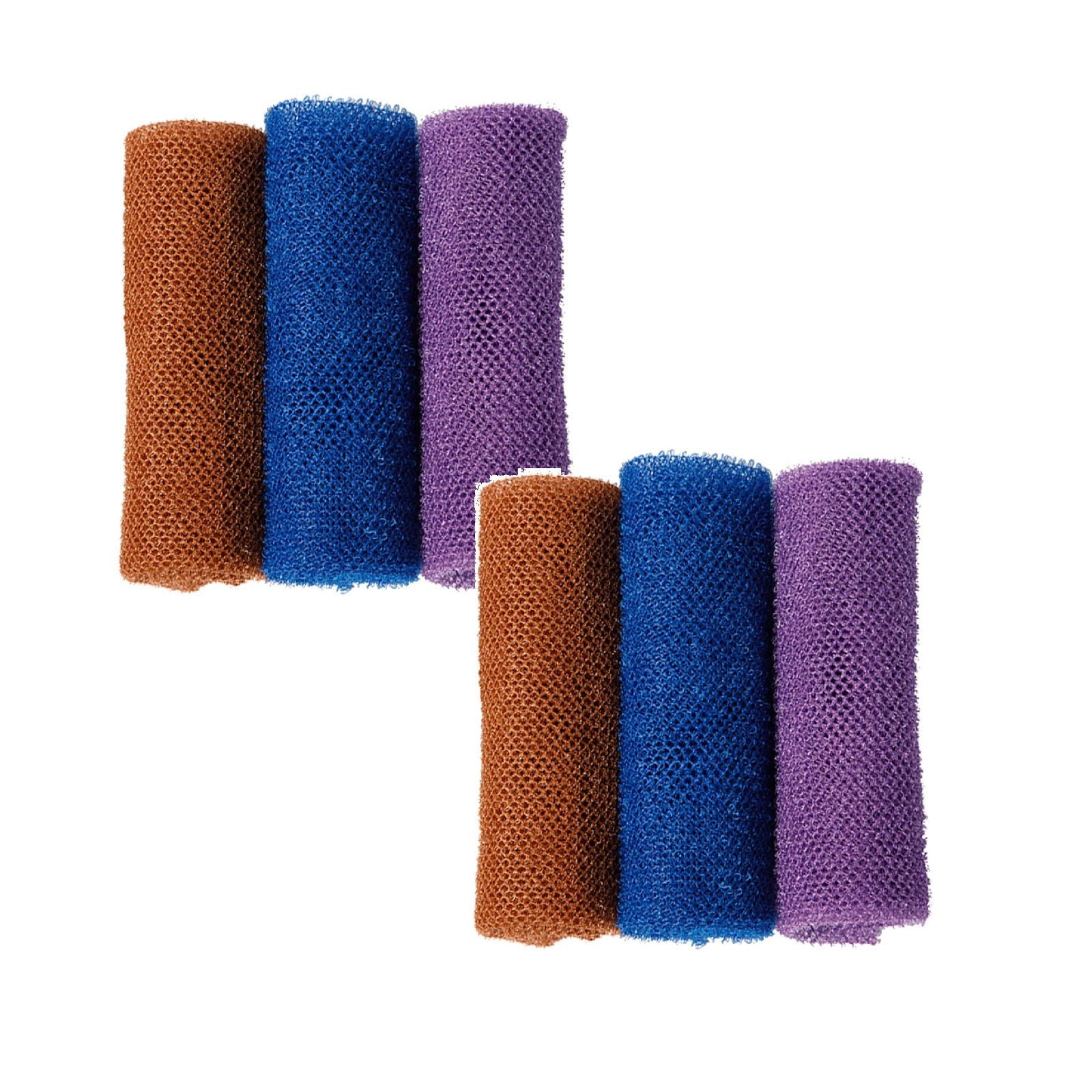 DONGGWTS 3 Pack Set African Net Sponge Bath Towels Wash Cloth Body ...