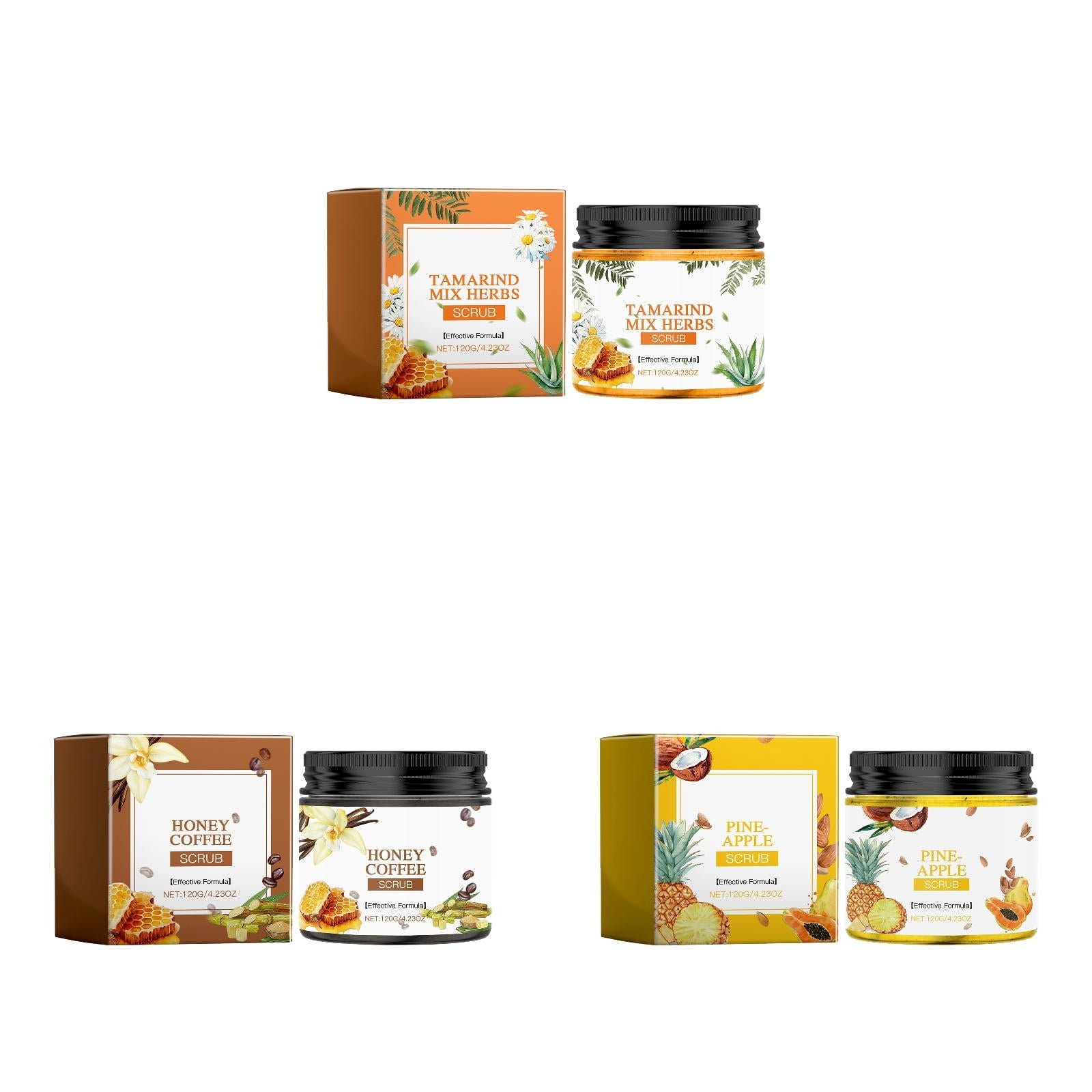 DONGGWTS Body Scrub Exfoliating Moisturizing Natural Fruity Ingredients ...