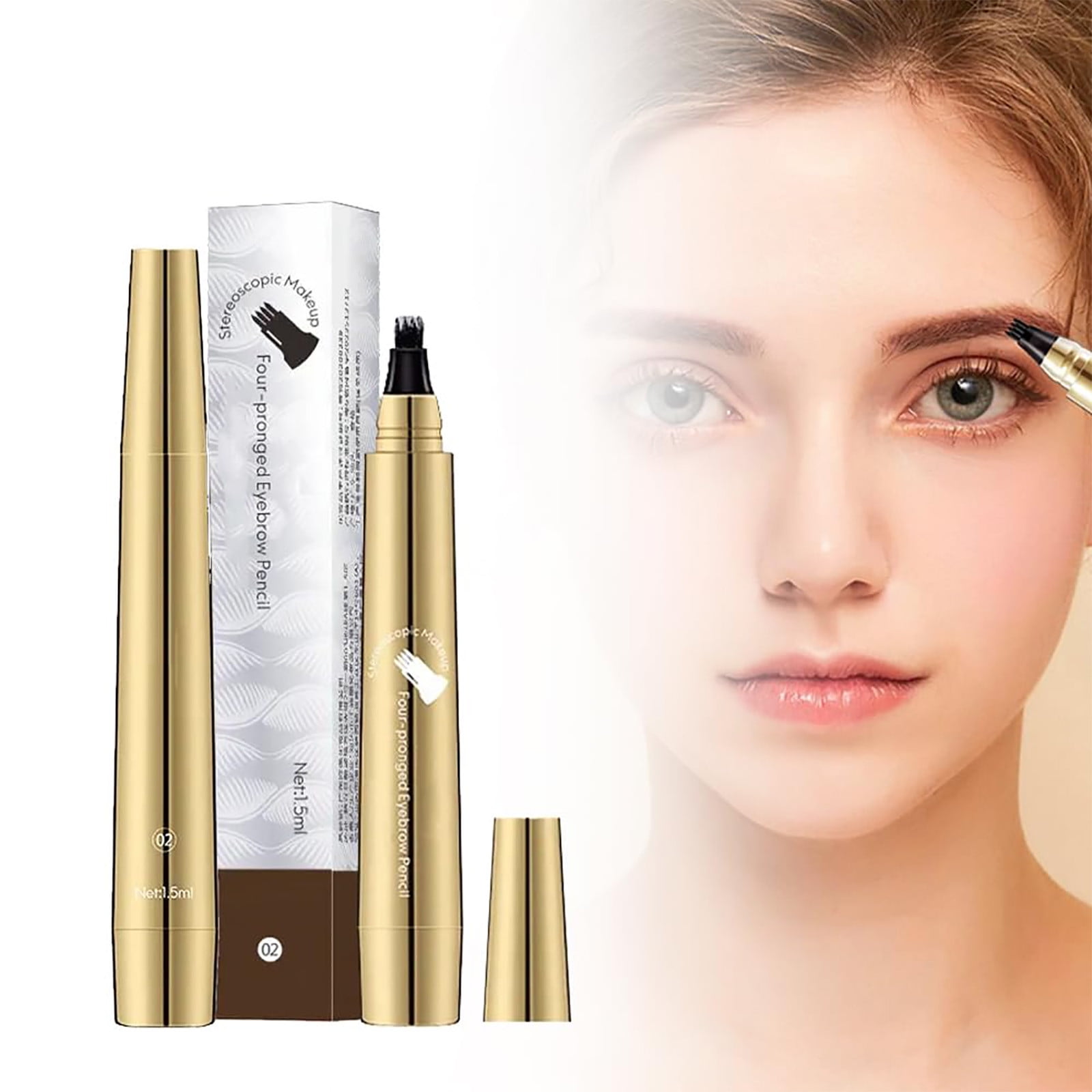 DONGGWTS Eye Brow Waxing Kit For Women Angled Eyebrow Brush 3D Makeup ...