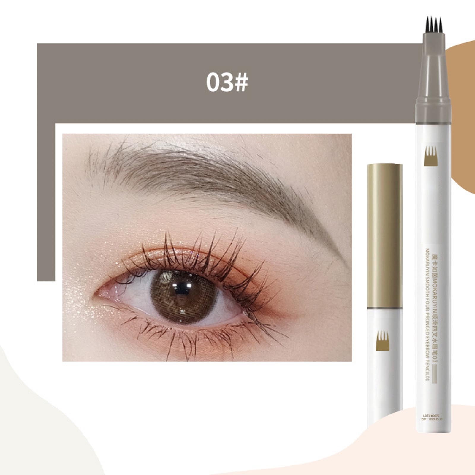 DONGGWTS Eyebrow Gel Brush Eyebrow Perm Kit Microblading Eyebrow Pen ...