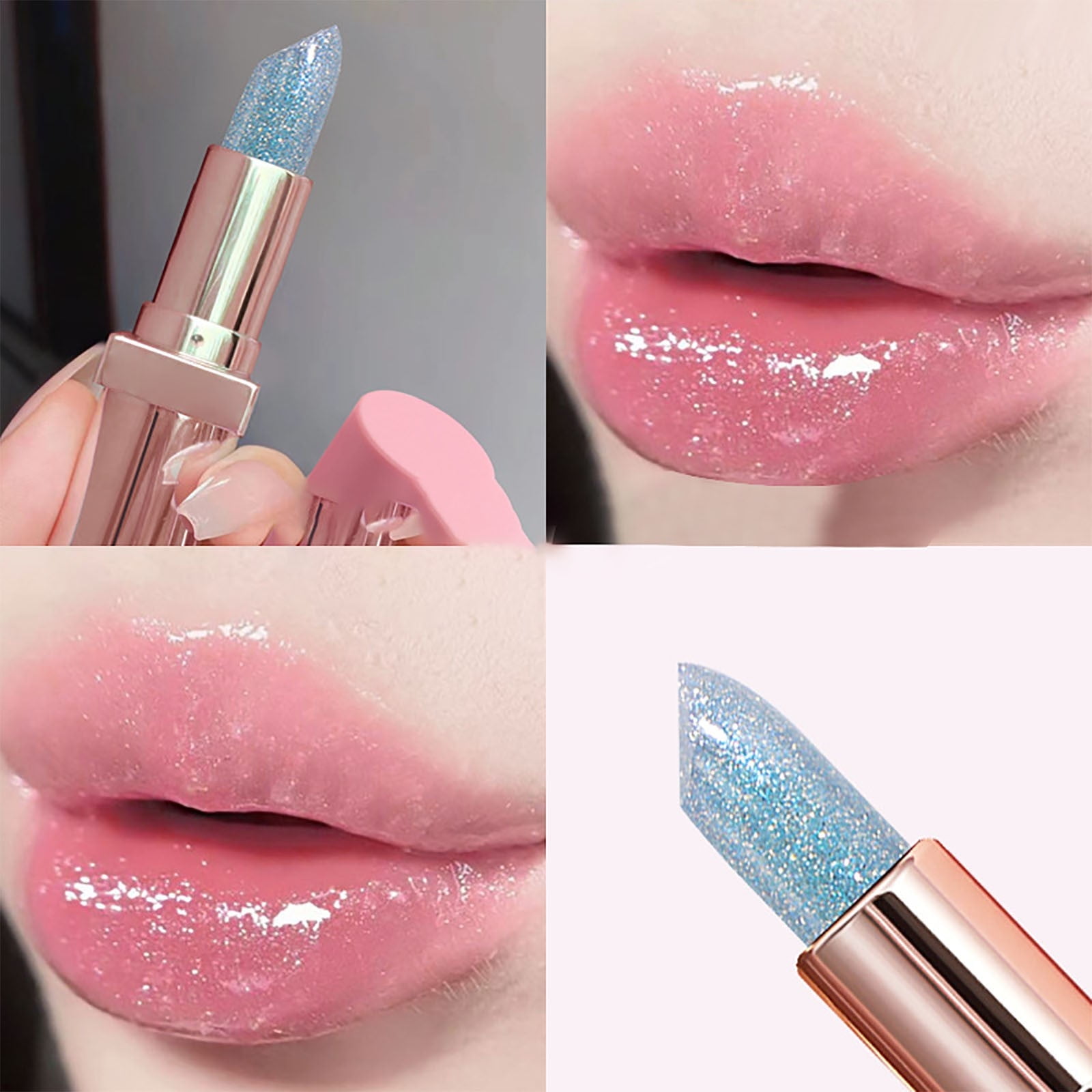 DONGGWTS Galaxy Jelly Lipstick: Thermochromic Moisturizing Pearl ...