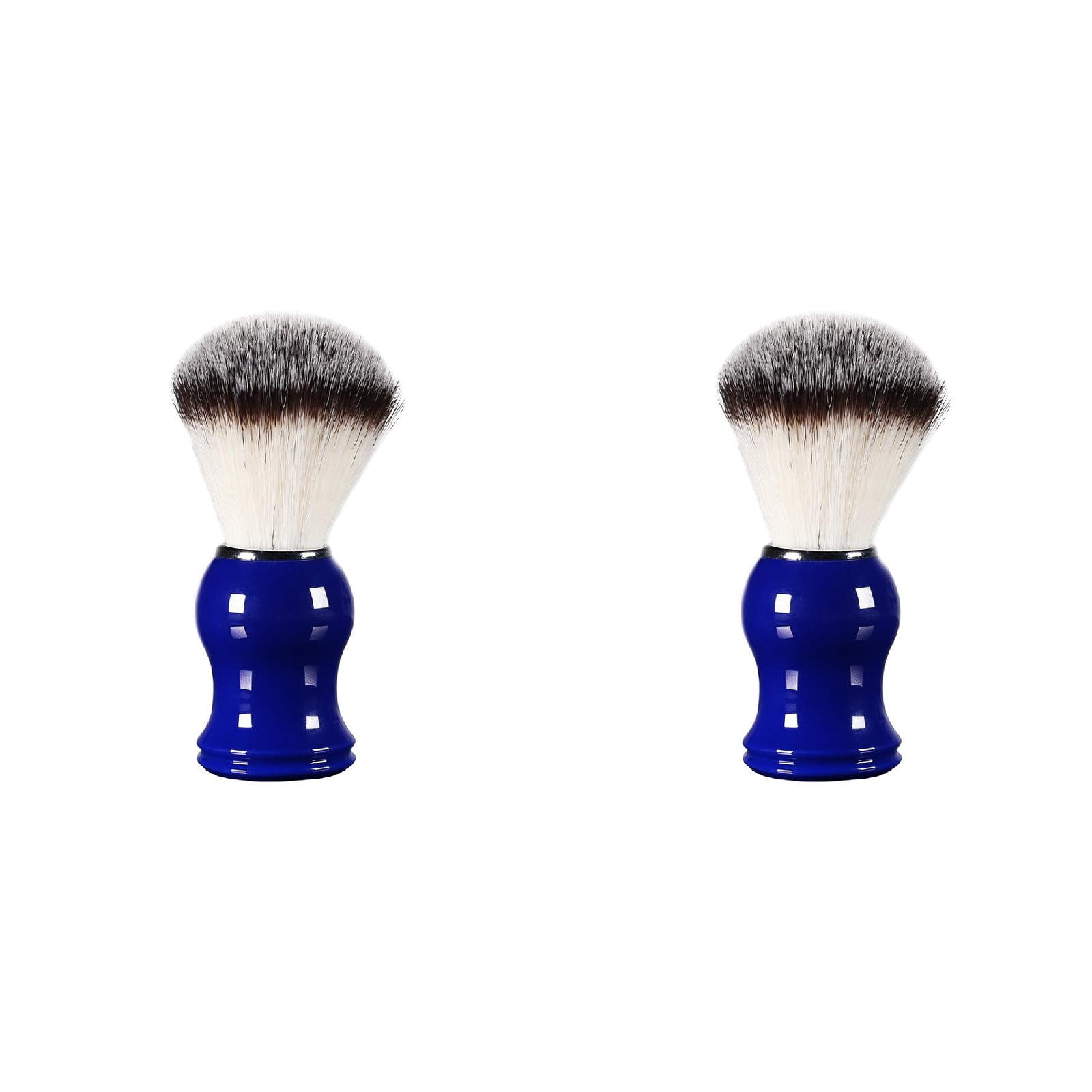 DONGGWTS Men Shaving Brush Blue Handle Beard Shave Brush Soft Shaving ...