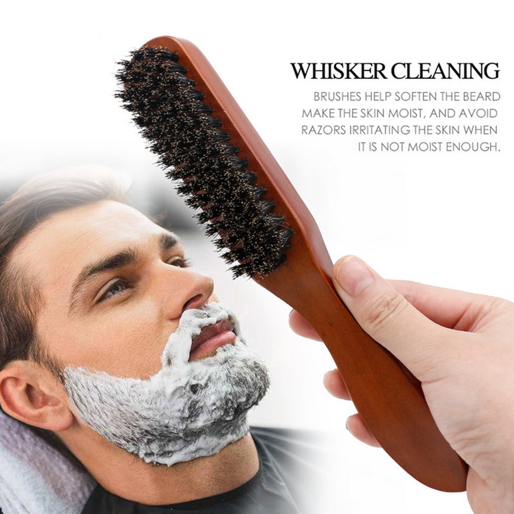 DONGGWTS Natural Solid Wood Men's Beard Comb Beard Comb Beard Brush ...