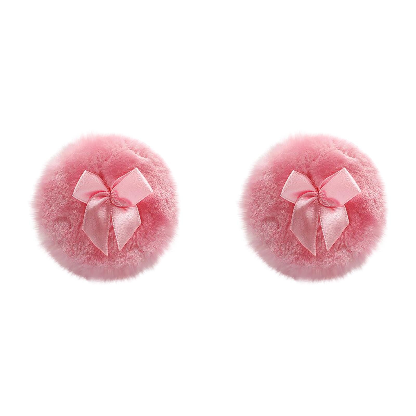 DONGGWTS Powder Puff Baby Powder Puff Glitter Round Bow Baby Powder ...