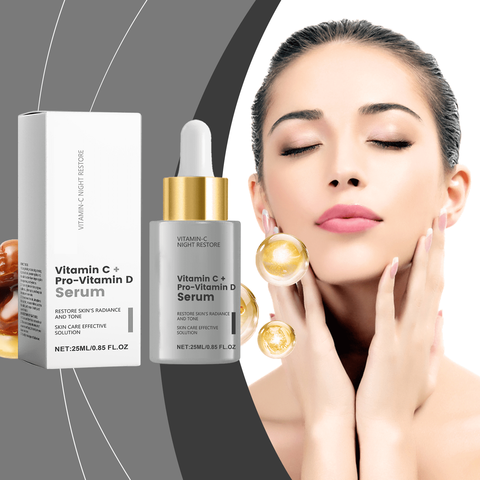 DONGGWTS Skin Enhancer Action Collagen & Gold Infused Face For Glow ...