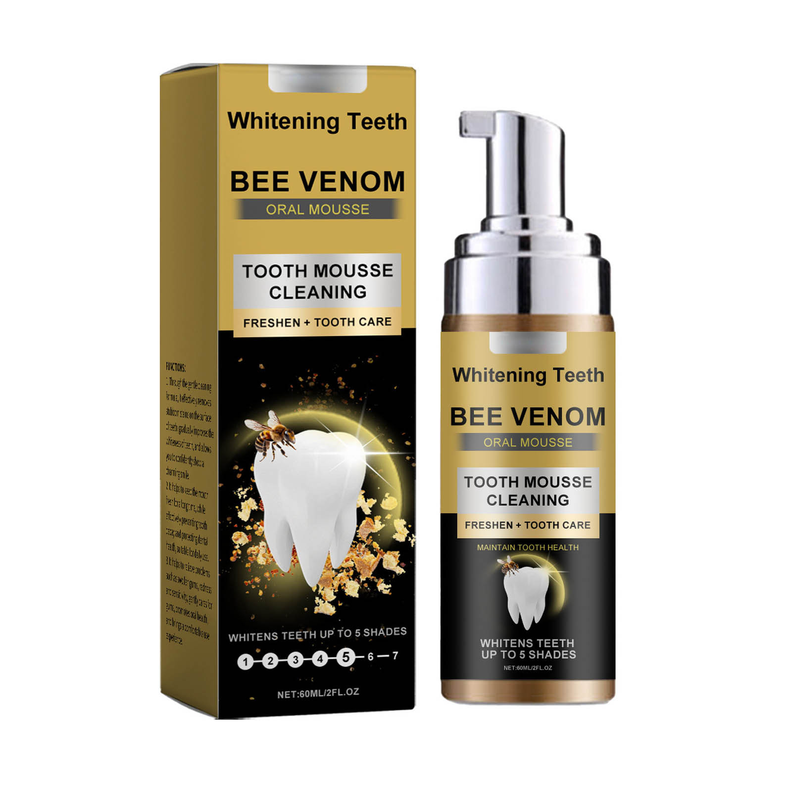 DONGGWTS Teeth Cleaning Cleanses Yellow Teeth Bad Breath Stains ...