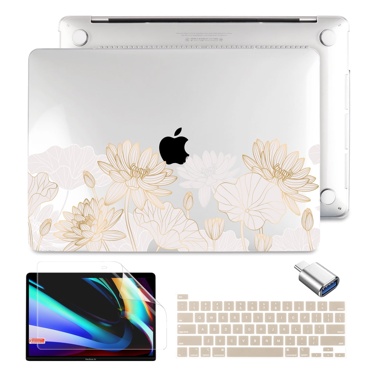 DONGKE Case For MacBook Pro 13 inch 2022 2021 2020 Release Model A2338 ...