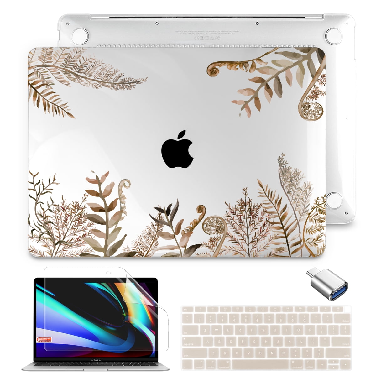 DONGKE Case For MacBook Air 13 inch M1 Chip 2021 2020 2019 2018 Model ...