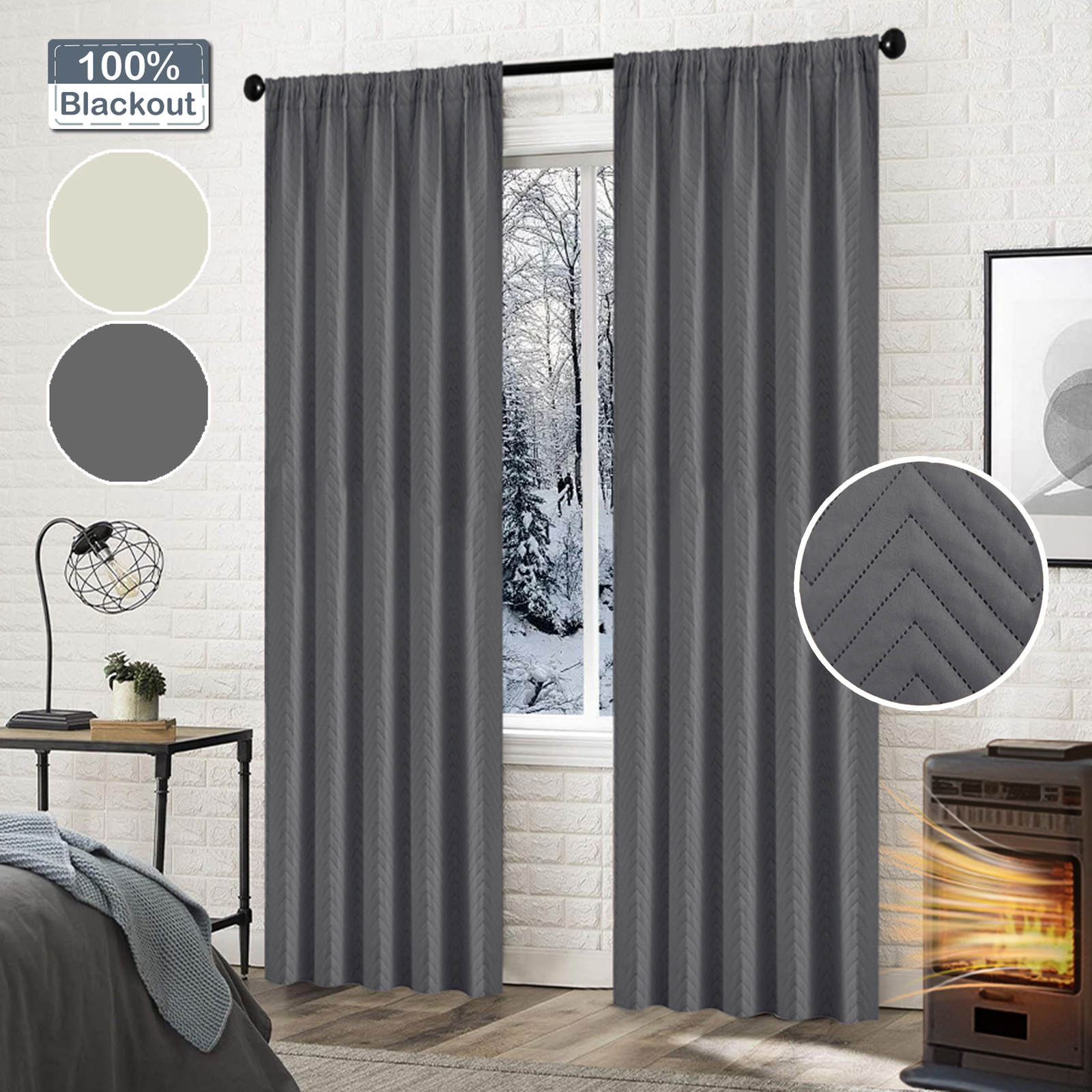 Heavy Duty Thermal Insulated Curtains
