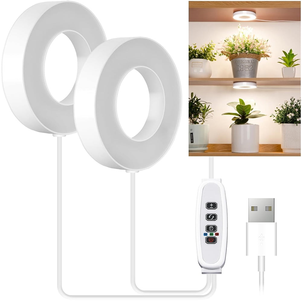 DONGPAI Ceiling Grow Light for Indoor Plants, 48 LEDs Full Spectrum LED ...
