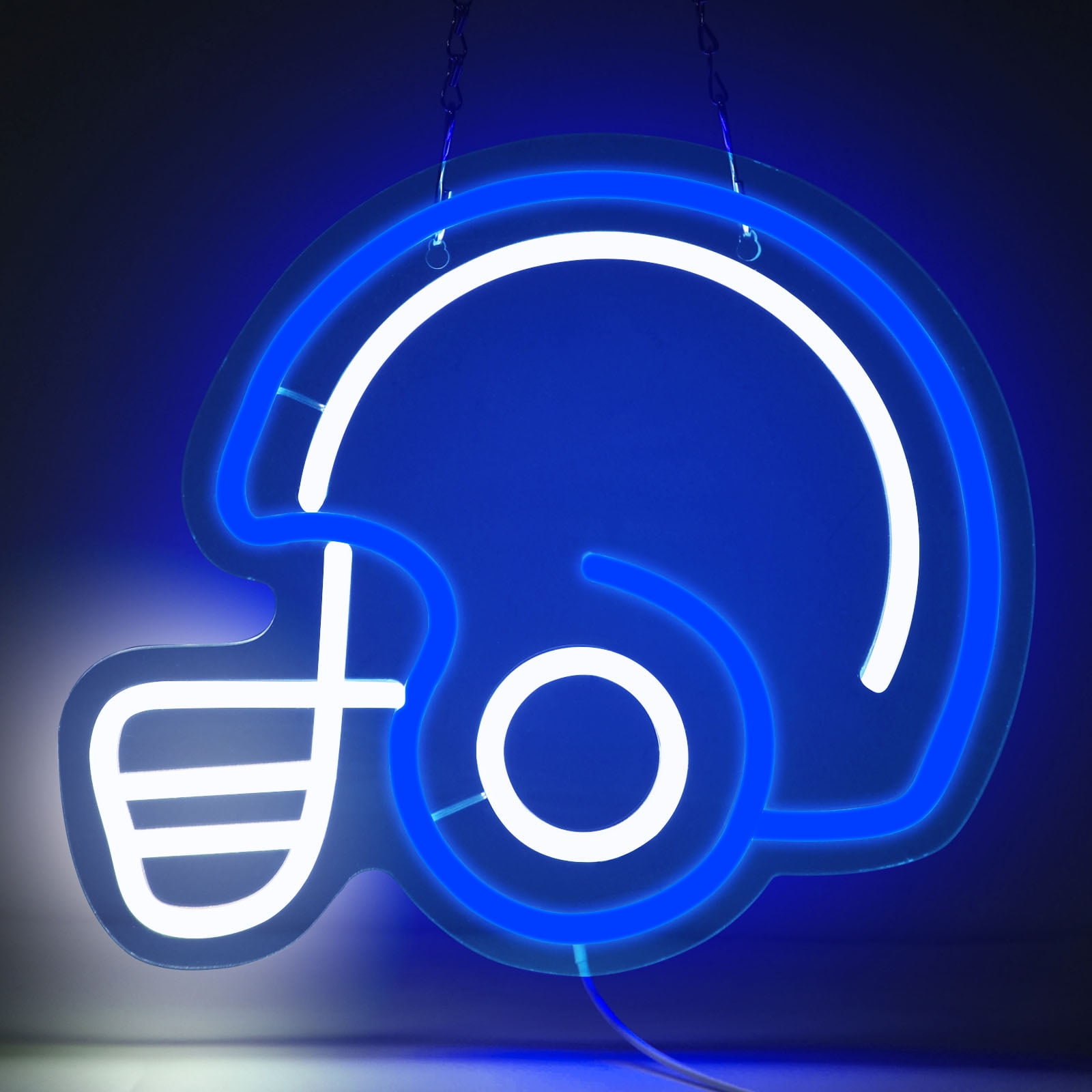 DONGPAI LED Football Helmet Neon Sign for Wall Decor, 11.8"x 10.2 ...