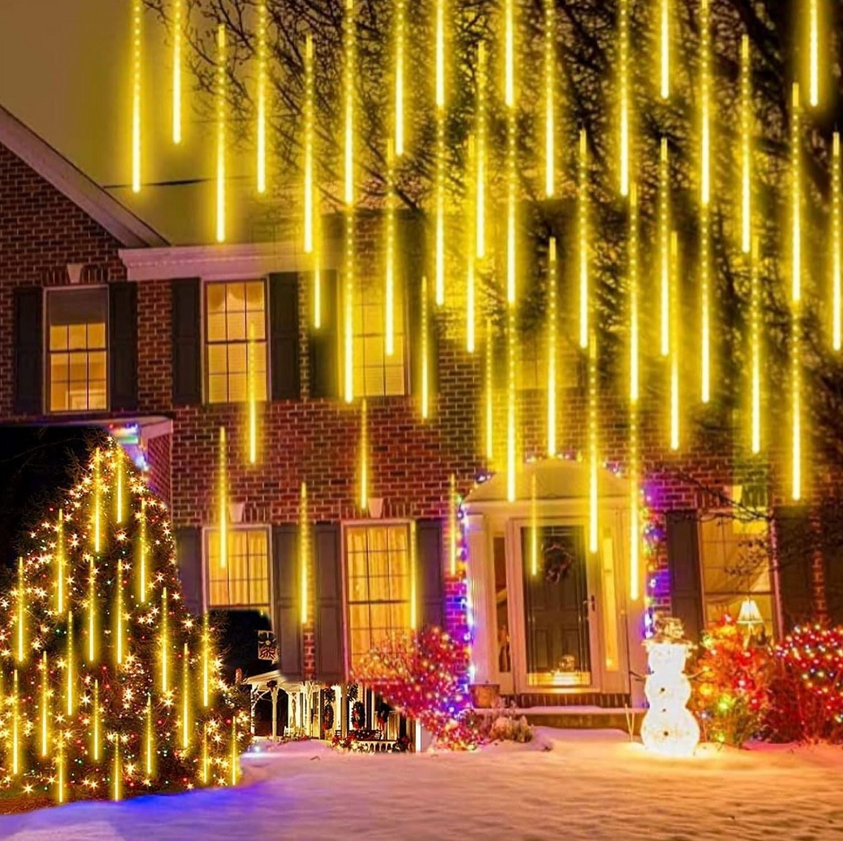 DONGPAI LED Meteor Shower Lights, 30 CM 8 Tube, Icicle Christmas ...