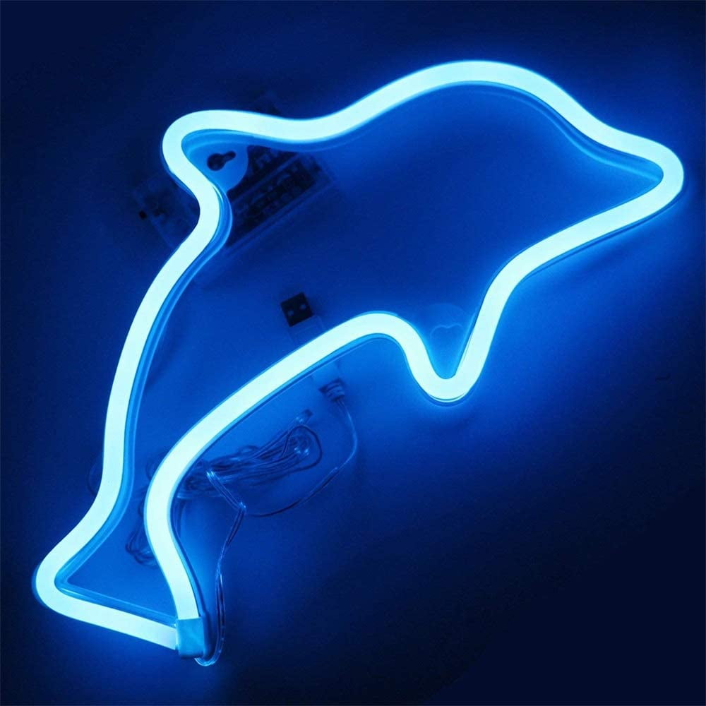 DONGPAI LED Neon Lights Signs for Wall Decor, USB Powered Neon Light ...