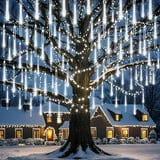 DONGPAI LED Meteor Shower Lights, 30 CM 8 Tube, Outdoor Fairy Lights ...