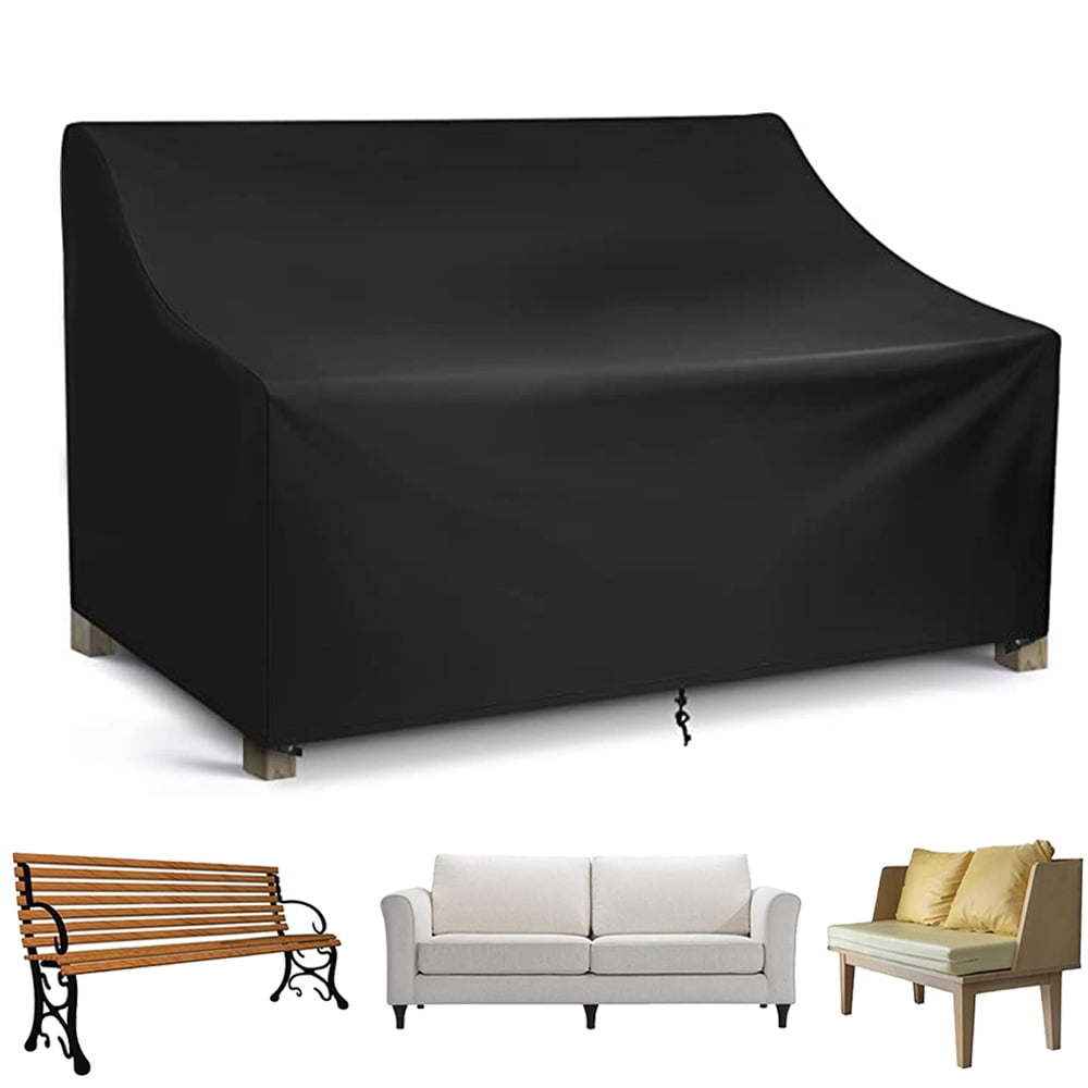 "DONGPAI Weatherproof Outdoor Bench Cover, Waterproof Patio Furniture ...