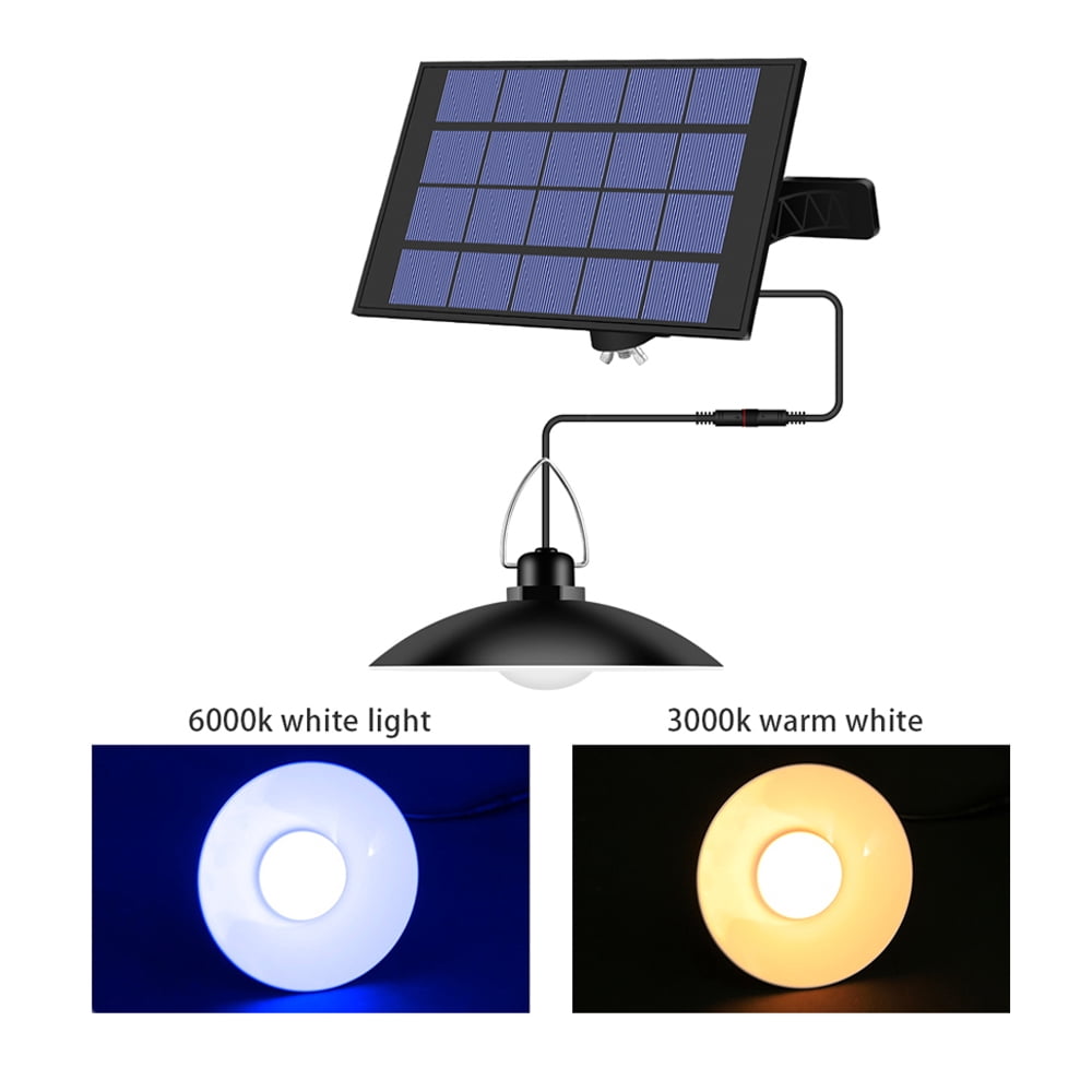 DONGPAI Solar Powered Pendant Lights Outdoor IP65 Waterproof Lamp with ...