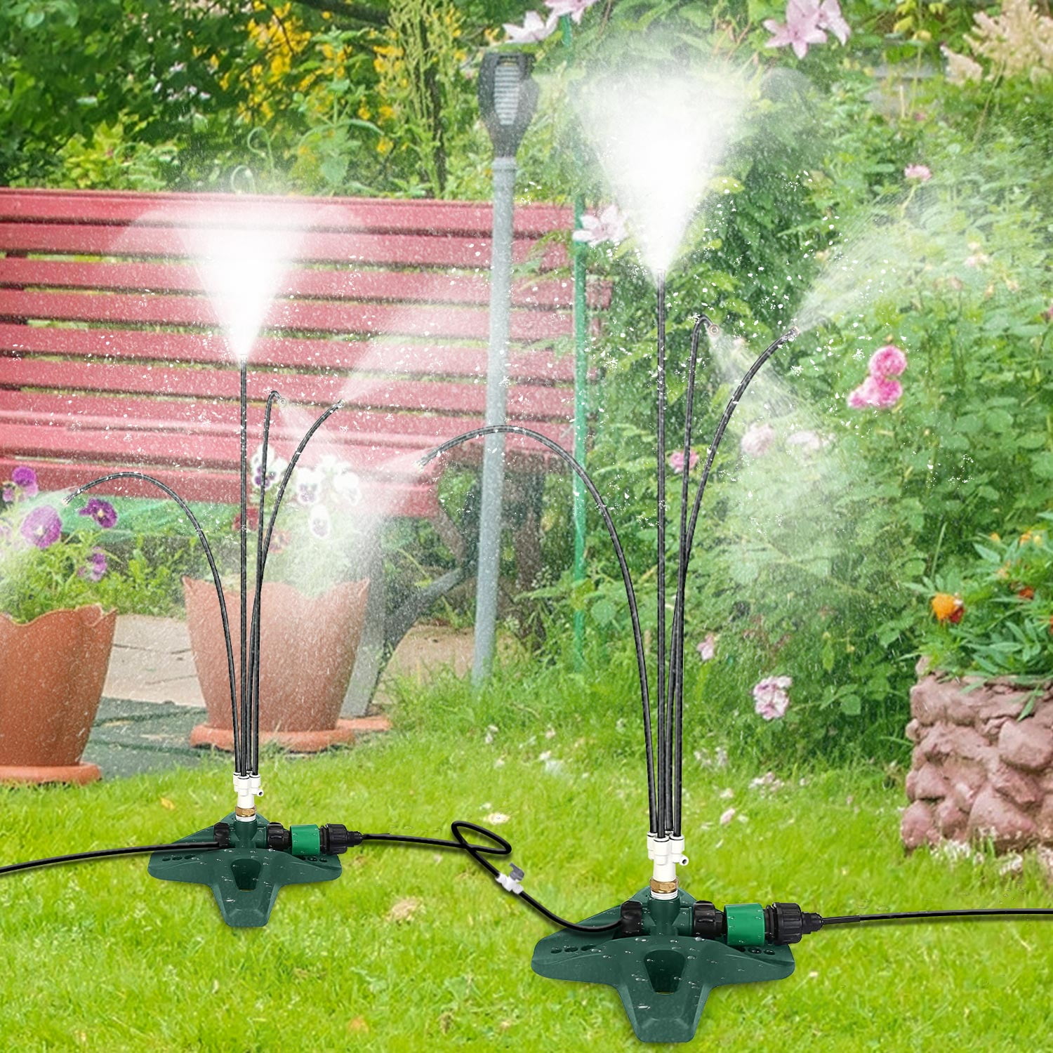 DONGPAI Updated Standing Misting Cooling System with Extension Rod 32 ...