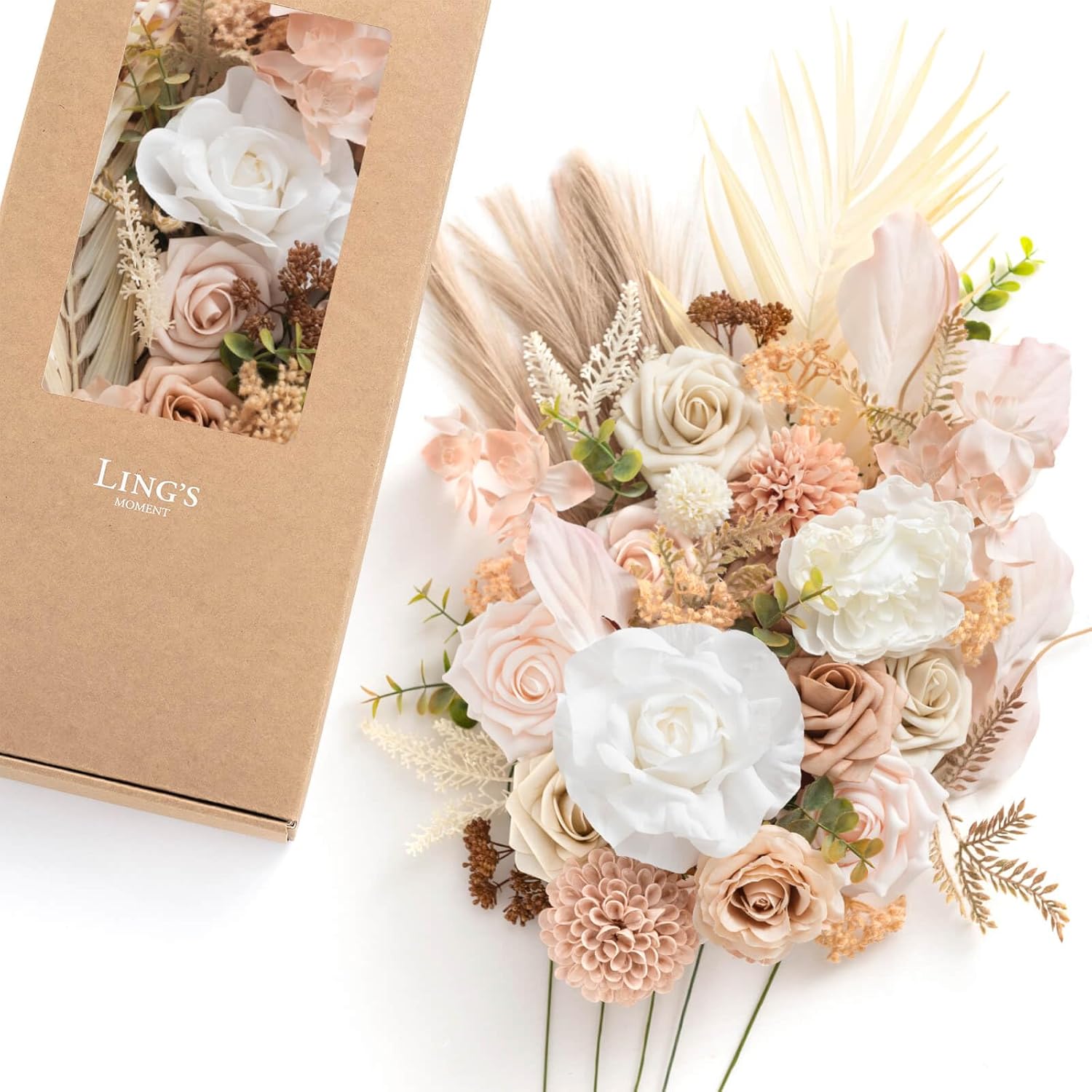 DONGTIAN Artificial Flowers Wedding Rustic Teal Fall Combo for Wedding ...