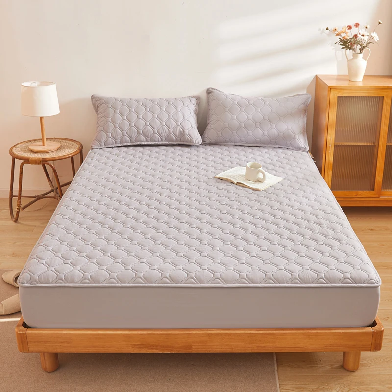 DONGTIAN Waterproof Fitted Mattress Cover with Elastic Band ...