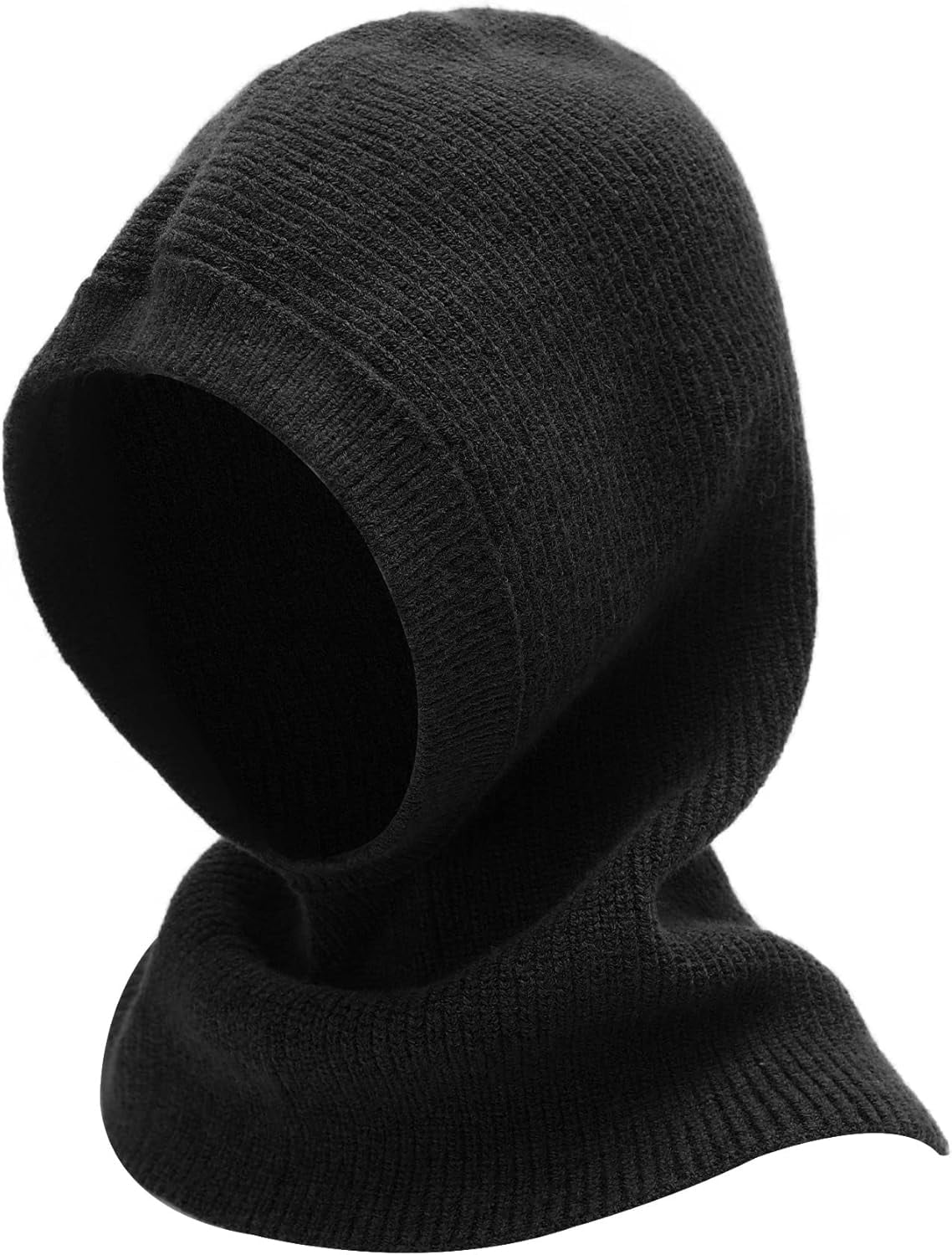 DONGTIAN Winter Knitted Winter Hat Windproof Hooded Scarf Balaclava ...