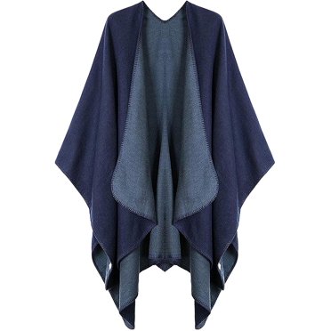 StylesILove Women's Knitted Hooded Poncho, Crochet Pattern, Soft ...
