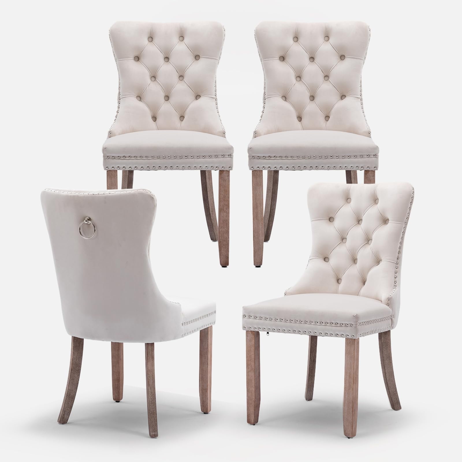 DONICK Velvet Upholstered Dining Chairs , Kitchen & Dining Room Chairs ...