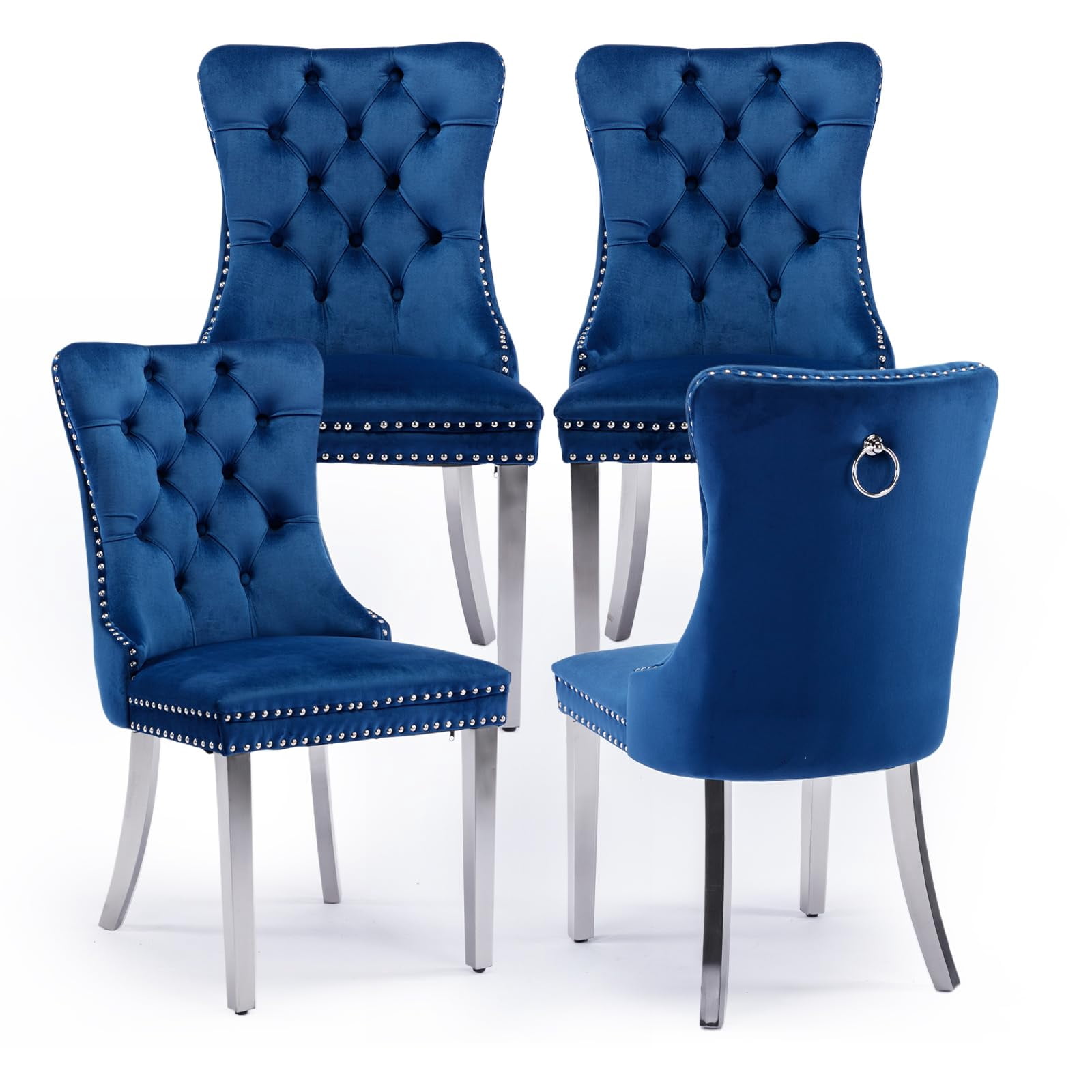 DONICK Velvet Upholstered Dining Chairs , Kitchen & Dining Room Chairs ...