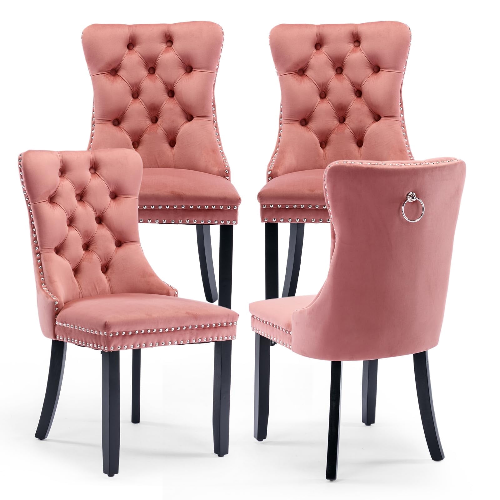 DONICK Velvet Upholstered Dining Chairs , Kitchen & Dining Room Chairs ...