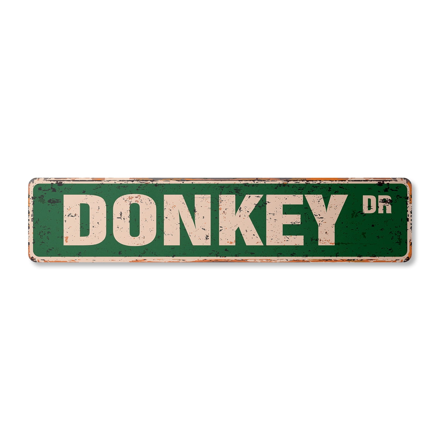 DONKEY Vintage Plastic Street Sign animal farm signs ride mule | Indoor ...