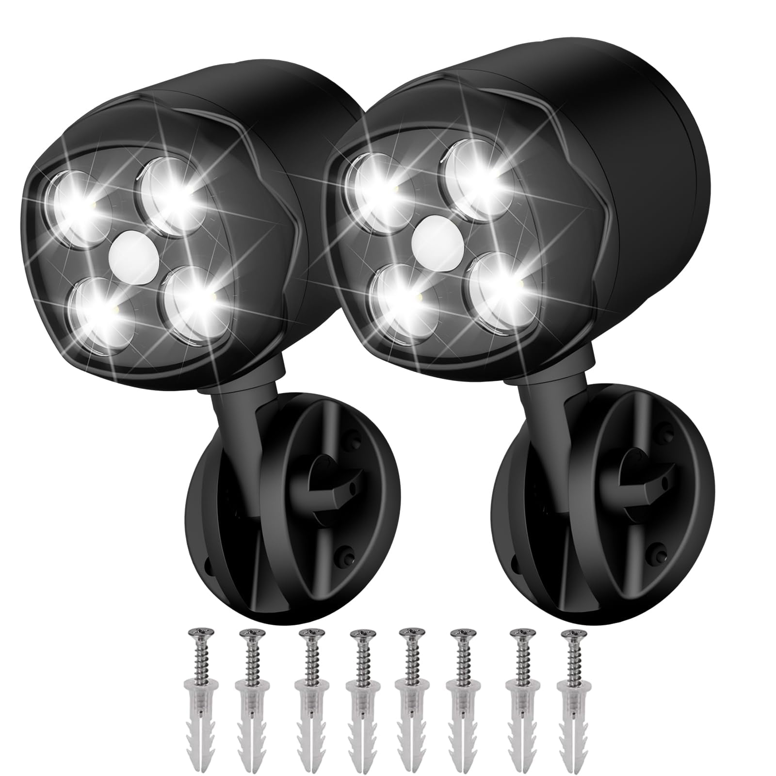 DONLINE Battery Motion Sensor Light Outdoor, 600 Lumens Brightness ...