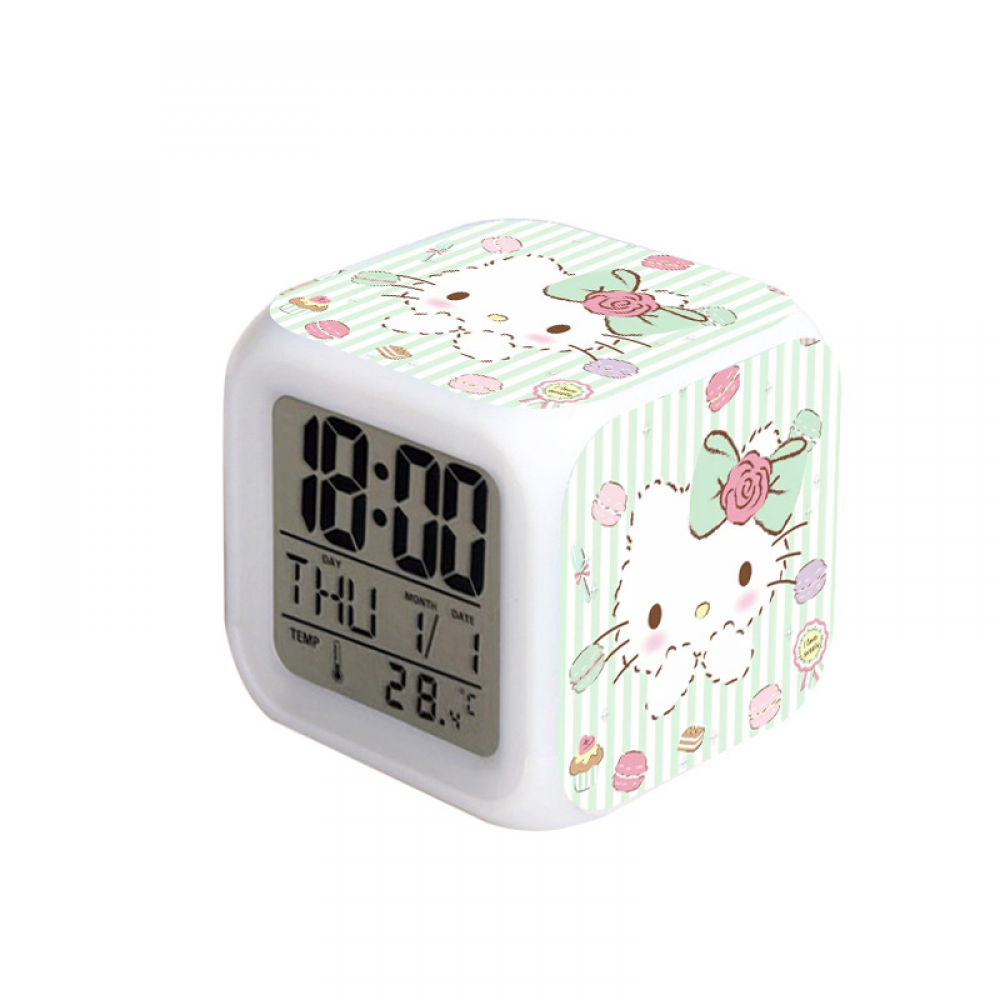DONNGZAE Digital Alarm Clock for Kids, Cartoon Hello Kitty Pattern 7 ...